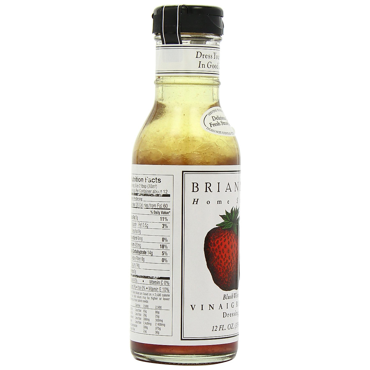Brianna's Blush Wine Vinaigrette, 12-Ounce Bottles (Pack of 6)