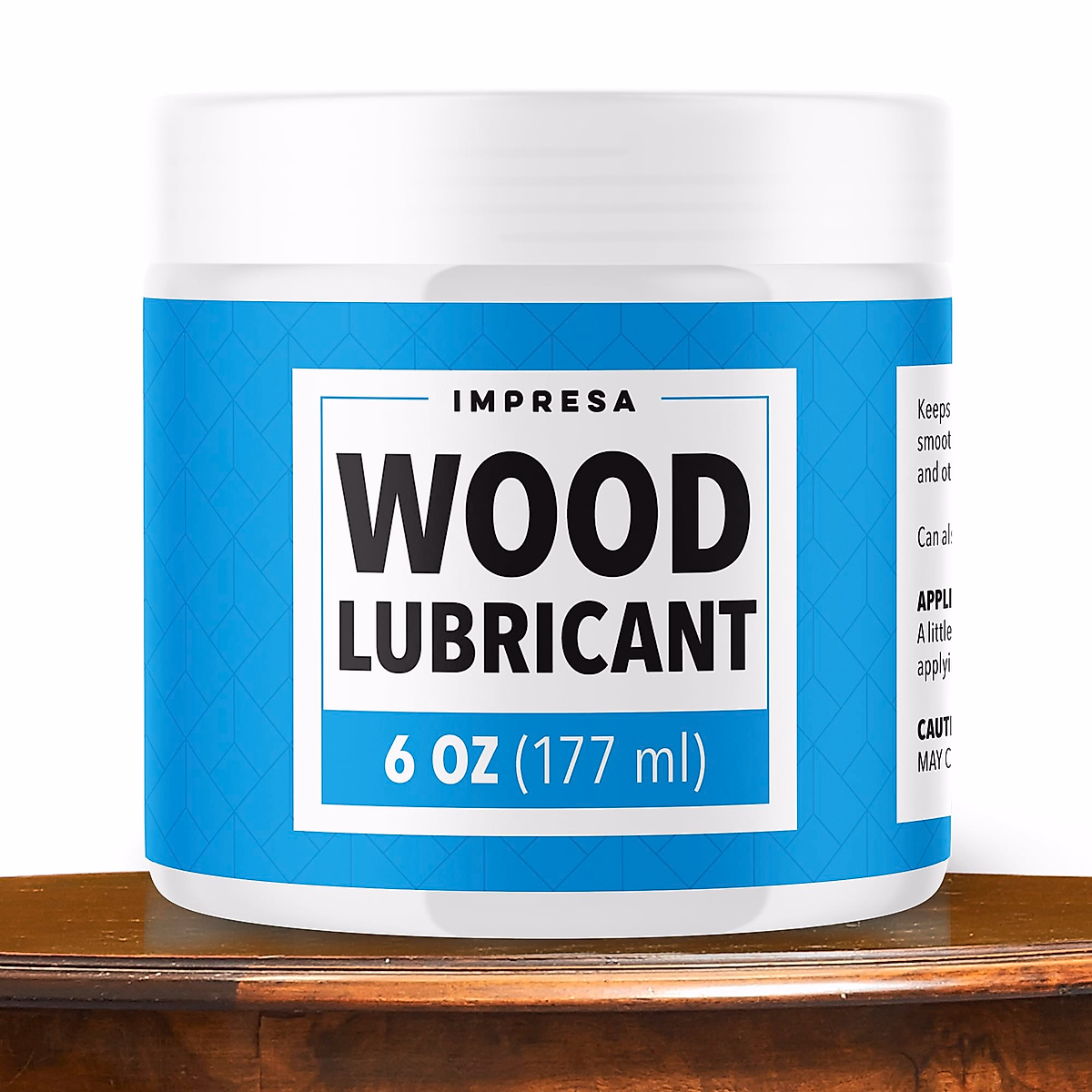 IMPRESA Wood Lubricant for Home DIY Projects - Multi-Purpose Semi Paste Wax for Wood - Drawer & Door Hinge Lubricant - Loosen Drawer Slide - Restore & Preserve Wooden Slide -Non Spray Lubricant - 6oz