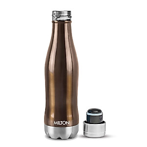 Milton Duke 1000 Thermosteel Hot and Cold Water Bottle, 920 ml, Coffee Brown