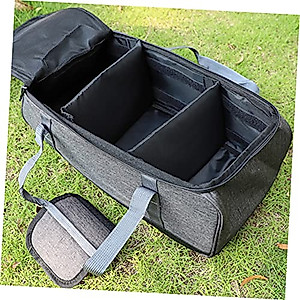 VALICLUD Outdoor Storage Bag silverware storage outdoor stove fine china storage containers container with lid containers with lids camping cookware pot case Oxford cloth barbecue small
