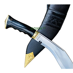 EGKH - Service No.1 Gripper Handle Kukri - Authentic Army Issue Khukuri Knife - Hand Forged Blade in Nepal by Ex - Military Khukuri House