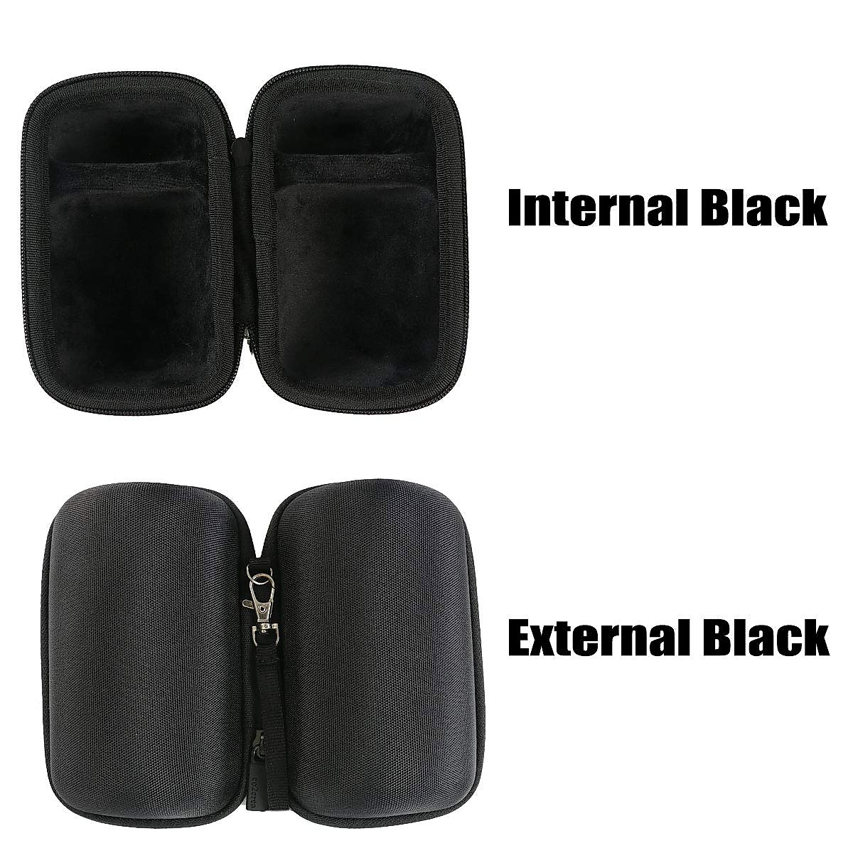 co2CREA Hard Travel Case Replacement for Sony SRS-XB100 SRS-XB12 SRS-XB13 Extra Bass Portable Bluetooth Speaker (All Black Case)