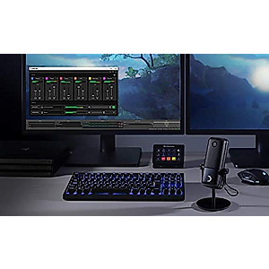 Elgato Wave:1 - Premium Cardioid USB Condenser Microphone for Streaming, Gaming, Home Office, Free Mixer Software, Sound Effect Plugins, Anti-Distortion, Plug & Play, Mac/PC, Stream Deck compatible