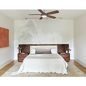 Minka-Aire F534L-ORB Lun-Aire With Light 54 Inch Ceiling Fan with Integrated 17W LED Light in Oil Rubbed Bronze Finish