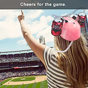 Ekkhysis Beer Hat,Funny Hat for Drinking Soda,beer helmet,drinking accessories Gifts for man