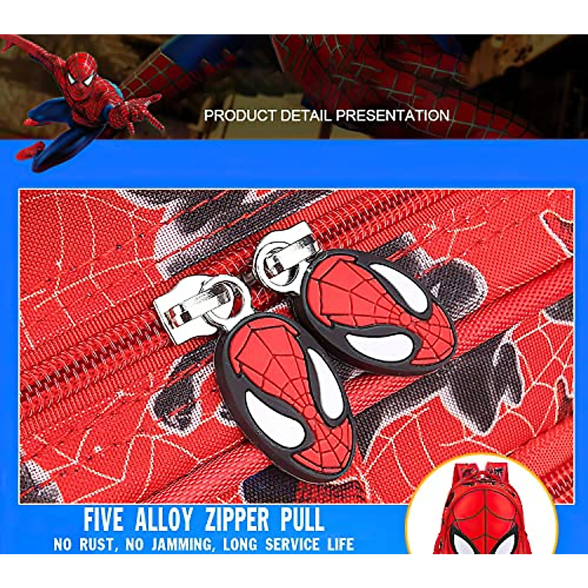 Ucqqerw Toddler Backpack Kids School Bag Large Capacity Lightweight Vacation Travel Bookbag Adjustable Shoulder Strap Daypack for Boys Girls L