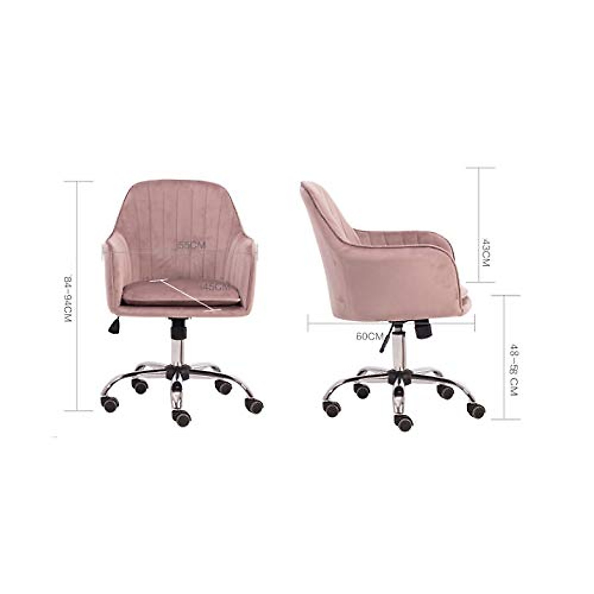 MayNuo Office Chair Gaming Chair Computer Chair Computer Chair Household Desk Chair Fashion Office Chair Home Fabric Writing Chair Rotating Happy Swivel Chair/F