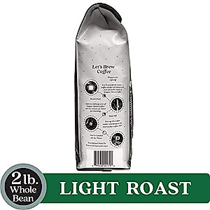 Copper Moon Guatemalan Antigua Blend, Light Roast Coffee With A Nutty Finish, Whole Bean, 2 Lb