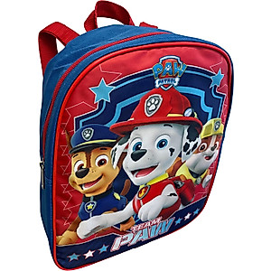 Ruz Paw Patrol Toddle Boy 12 Inch Mini Backpack (Blue-Red)