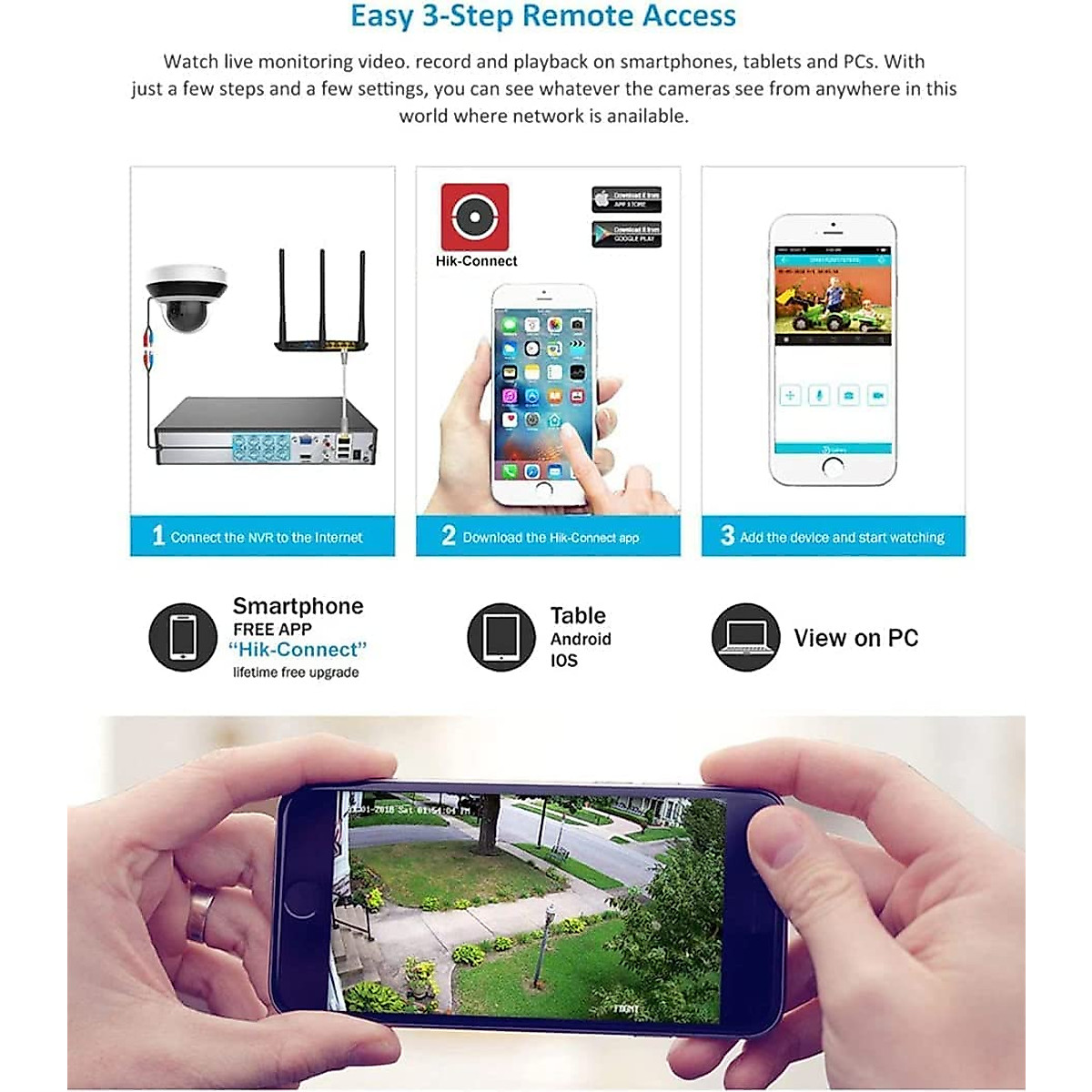 DS-7608NI-Q2/8P H.265 8 Channel PoE 4K 8MP Network Video Recorder NVR, Plug & Play, International Original English Version, Compatible with Hik-Connect, Hard Drive Not Included