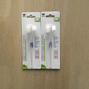 FOMIYES 3pcs Denture Cleaning kit False Teeth Brush Mouth Toothbrush Denture Brush Soft False Teeth Cleaning Tool Retainer Brush Cleaning Tools Double Sided Toothbrush Care Thread