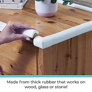 Toddleroo by North States Foam Edge Protector | Add Safety Around Wood, Glass or Stone Edges with Impact Absorbing Foam Protector | Baby Proof with Confidence (79" Roll, White)