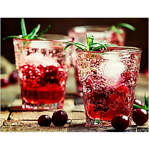 Cristar Lisboa Rocks Glasses, Set Of 4 Classic Everyday Drinking Glasses, 12oz Cups For Kitchen, Dishwasher-Safe, Lead-Free, Ideal For Water, Juice, Whiskey, And Cocktails. Made In Columbia., Clear