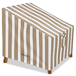 Elmara Outdoor Chair Covers – Waterproof, UV Fade-Resistant Patio Chair Covers Made of Heavy Duty Olefin – Durable All Weather Design Keeps Your Patio Furniture Safe (Bronze Stripe)