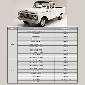 EGINCOOLER 4 Row Core Aluminum Radiator for 1966 1967 1968 1969 1970 1971 1972-1979 Ford F100 F150 F250 F350 Pickup Truck Bronco L6 V8 Engines+ 2 X 12" Fan Shroud +Relay