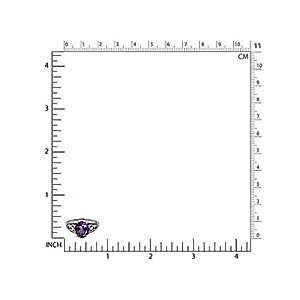 Silvershake 2.36ct. Natural African Amethyst 925 Sterling Silver Triquetra Celtic Knot Solitaire Ring Size 7