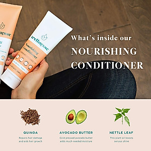 Wellnesse: Nourishing Conditioner - For All Hair Types - 8 oz - Summer Melon and Dandelion - Detangle, Moisturize & Add Volume - Cruelty-Free, Non-GMO, No Parabens, Sulfates, Silicone