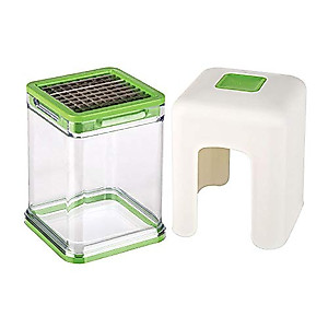 Progressive International Tower Fry Cutter, 1, White/Green