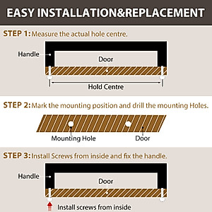 OYX 10 Pack 5 Inch Matte Black Cabinet Pulls Black Drawer Handles,Black Pulls for Kitchen Cabinets Handles Black Hardware for Cabinets and Drawers,Square Drawer Pulls 5" Hole Center