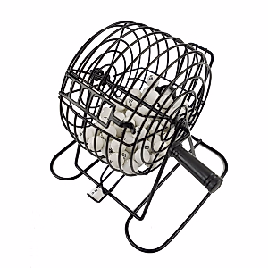 TG,LLC Treasure Gurus Professional Bingo Game Set Metal Bingo Ball Drawing Tumbler Cage Cards Chips Balls