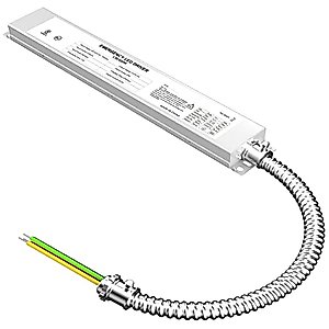 LED Emergency Backup Driver 20W, 100-347V AC 175V DC Over 90 Mins Emergency Time, 0/1-10V Dimmable Emergency LED Driver, Rechargeable UL Listed Backup Battery for LED Grooves, Panels and Linear Lights