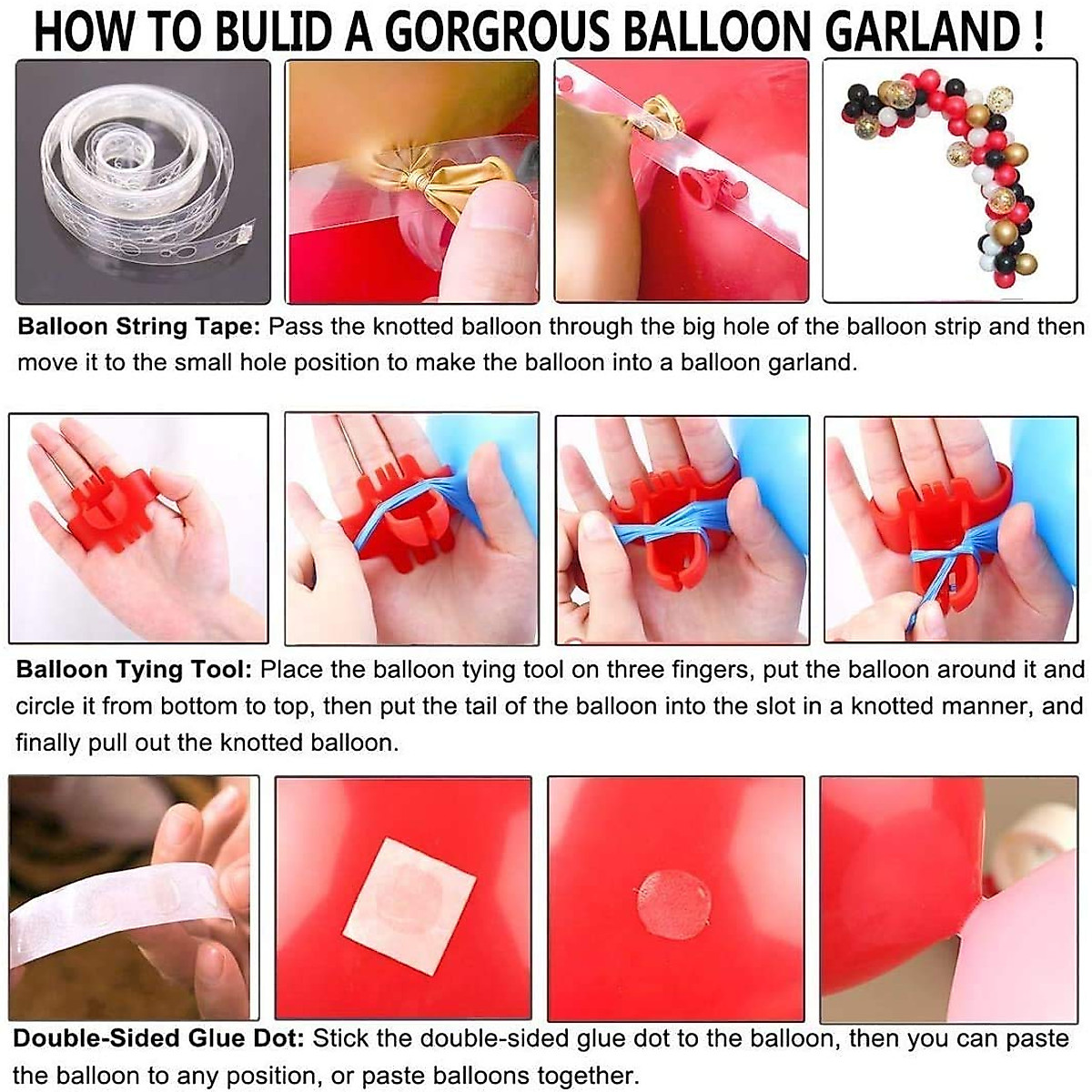 Blue White and Silver Balloon Garland Kit - 154Pcs Blue White and Silver Balloons for Baby Shower, Birthday, Wedding Party Shop Decoration