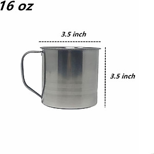 TSYWARE Pack of 6 Camping Coffee Mug Drinking Soup Cup (12 OZ)
