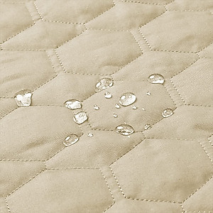 RBSC Home Recliner Sofa Covers 30 Inch Waterproof Slipcovers for Reclining Sofas (Beige, 31" Middle)