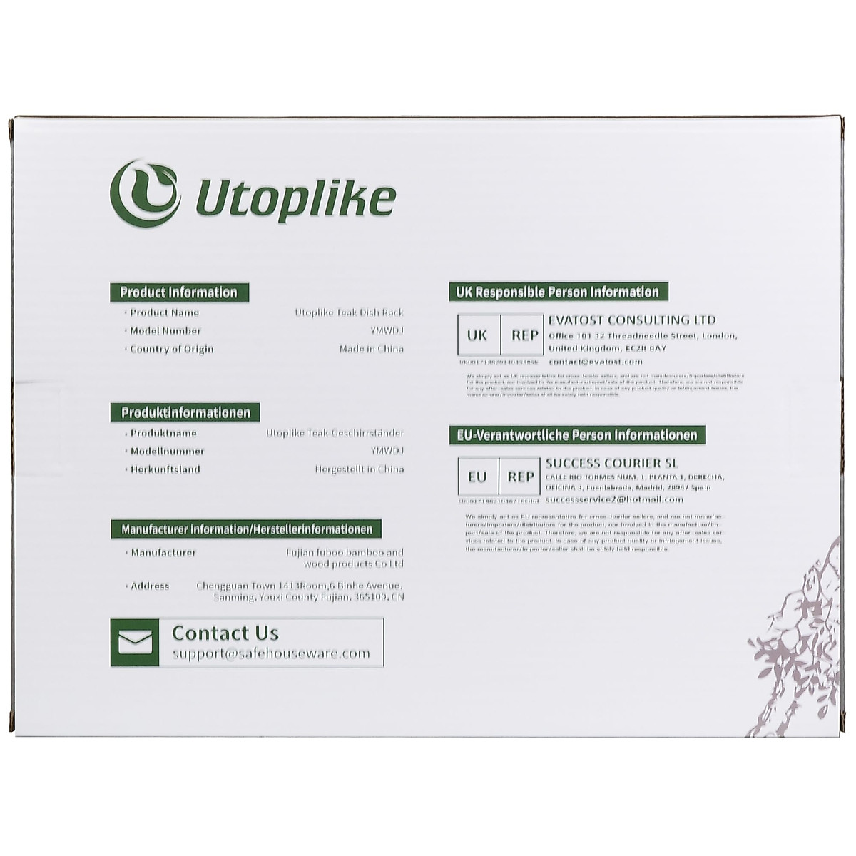 Utoplike Teak Dish Drainer Rack Collapsible 2 Tier Dish Rack Dish Drying Rack Foldable Plate Organizer Holder for Kitchen Compact