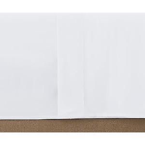 Linen Closet Luxury Cotton 144 Thread Count Organic Cotton 4-Piece Sheet Set, Queen, Arctic White