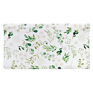 Fitted Crib Sheet Floral, Baby or Toddler Nursery Bedding, Botanical Woodland Tropical Garden, Blended