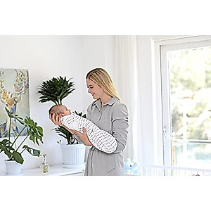 BaeBae Goods Swaddle Blanket, Adjustable Infant Baby Swaddling Wrap Set of 4, Baby Swaddling Wrap Blankets for Boys and Girls Made in Soft Cotton (0-3 Months)