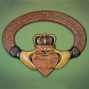 Abbey Gift Press Claddagh Wall Hanging and Card, Brown (54999T)