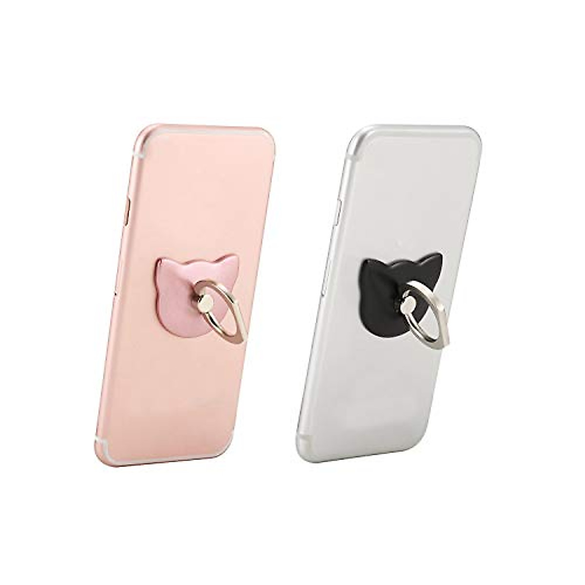 lenoup Cat Cell Phone Holder,360 Rotation Phone Ring Kickstand,Universal Cell Phone Ring Grip for Almost All Phones,Pad