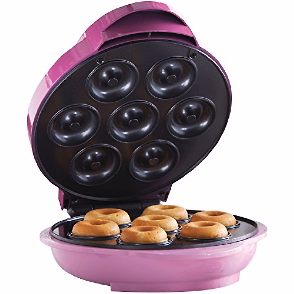 Brentwood Mini Donut Maker Machine, Non-Stick, Pink