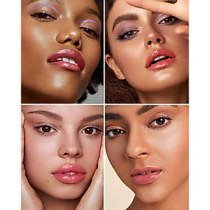 Glimmer Balm, Tinted Lip Balm Long Lasting PH Lipstick, Color Changing Lipstick Natural Chapstick, Glitter Pink Shade Lipstick (Unicorn)