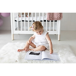 Little Pear Chevron Baby Book, Baby Keepsake, Baby Memory Book, Baby Girl or Baby Boy Photo Album Gender-Neutral, Gray