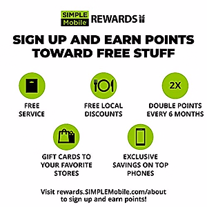 Simple Mobile BLU View 3, 32GB, Blue - Prepaid Smartphone (Locked)