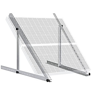 ECO-WORTHY 41in Solar Panel Mount Brackets, with Foldable Tilt Legs, Adjustable Mounting Brackets Kits for RV, Roof, Boat, and Off-Grid