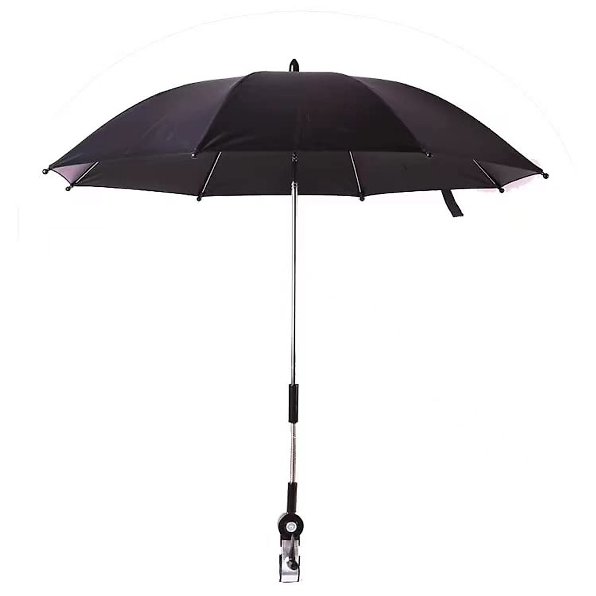 Umbrella for Strollers, Umbrella for Beach Chairs, Umbrella for Parasols (BLACK)