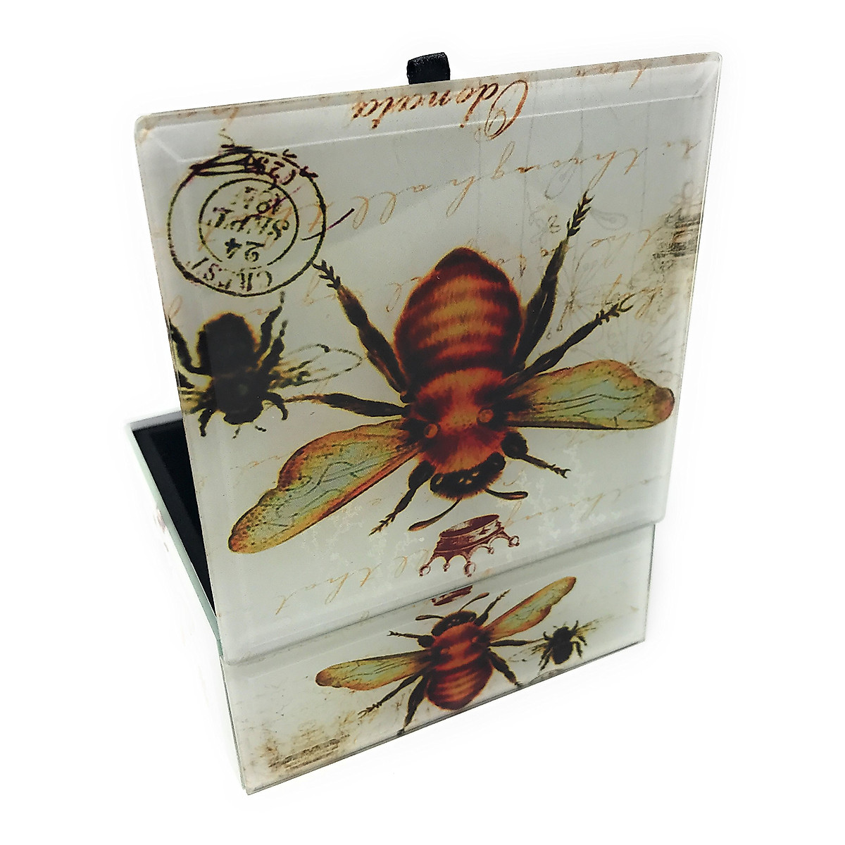 Glass Keepsake Jewelry Box (Imperial Bee)