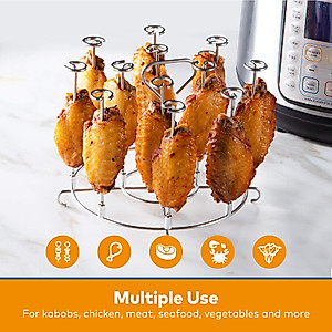 Goldlion Skewer Stand Compatible with Instant Pot 6 Quart Accessories for Air Fryer Crisp Lid