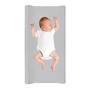 Changing Pad Cover for Baby Girl Boy, Comfort Diaper Change Table Pad Covers, Solid Color Changing Pad Sheets Removable Cover