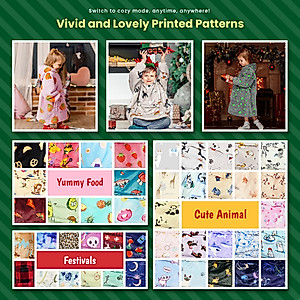 Narecte Kids Blanket Hoodie Kids Hoodie Blanket Kids Wearable Blanket Kids,Wearable Blanket,Oversized Sweatshirt Birthday Gifts for Teen Girl Year Old Boy Gift Ideas Elephant for Teen Kids