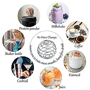 6 Pcs Shaker Balls Replacement Shaker Ball 2 Sizes Shaker Bottle Balls Stainless Steel Ball for Mixing Protein, Drinking