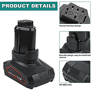 Fancy Buying CO. 6000mAh 12V Replacement Li-ion Battery for Ridgid R82007 R82009 R82048 R82049 R82059 R86048 130188001 130219001 130446011 Power Tools (1 Pack)
