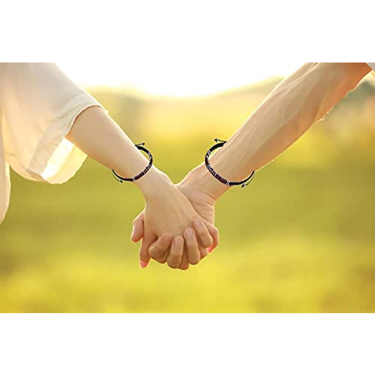 FUFAAPC to My Son and Grandson,I Love You Morse Code Bracelet, I Love You Morse Code Grandson Bracelet, Adjustable Inspirational Beaded Morse Code Bracelets, Personalized Mens Bracelet (A)