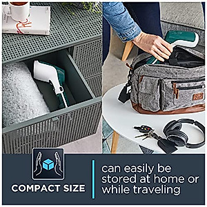 Rowenta X-Cel Handheld Steamer for Clothes 15 Second Heatup, 2.4 Ounce Capacity 1150 Watts Portable, Ironing, Fabric Steamer, Garment Steamer, Vacation Essentials, Travel Must Have DR6131,Green