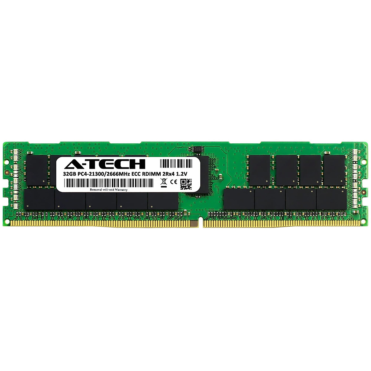 A-Tech 32GB RAM Replacement for Kingston KTH-PL426/32G | DDR4 2666 MHz PC4-21300 2Rx4 1.2V ECC Registered Server Memory Module