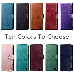 SUANPOT for Samsung Galaxy A03S Wallet case 【RFID Blocking】 Credit Card Holder, Flip Folio Book PU Leather Phone case Shockproof Cover Women Men for Samsung A03S case (Black)